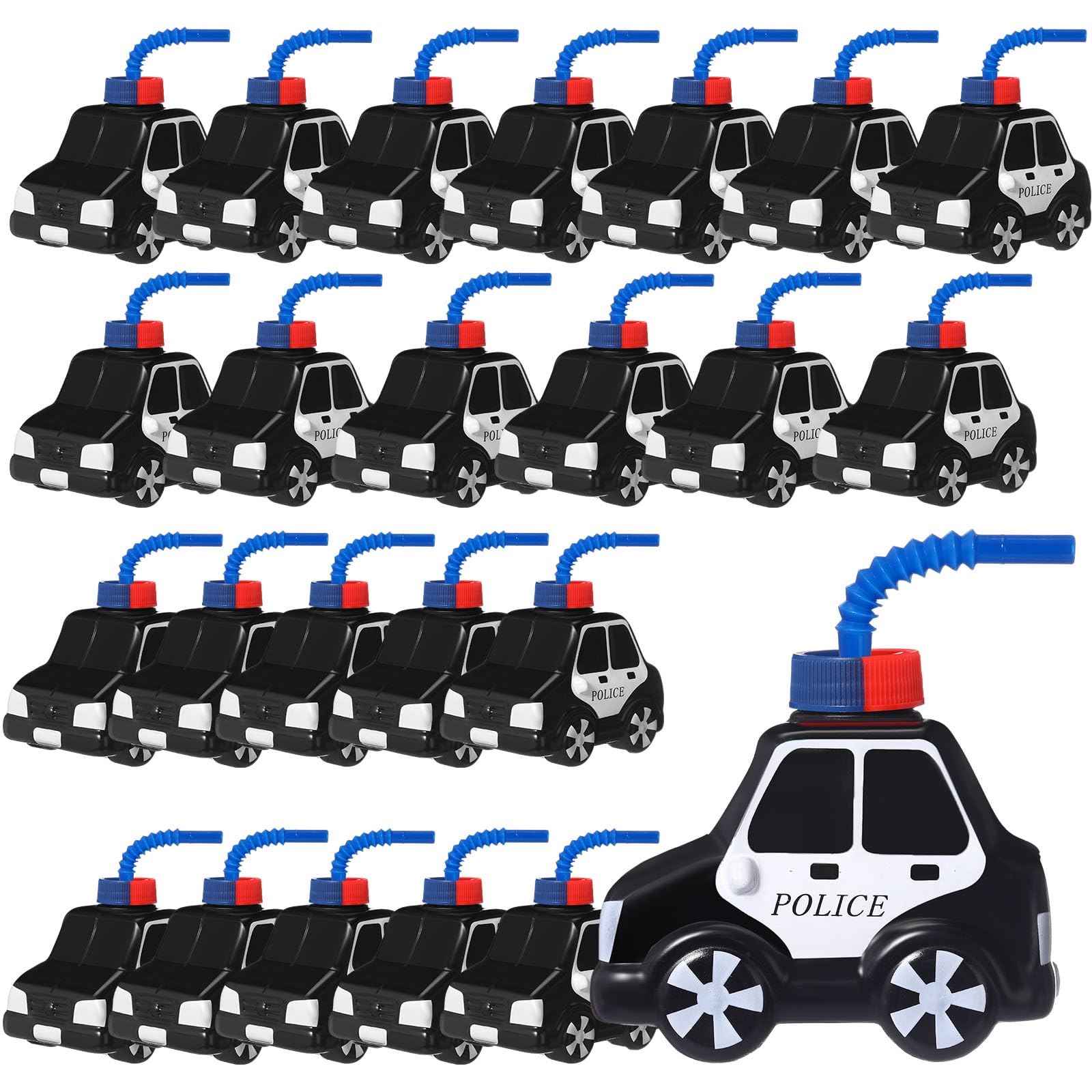 Tanlade 24 Set Police Car Birthday Party Favor Gifts Police Car Cups ...