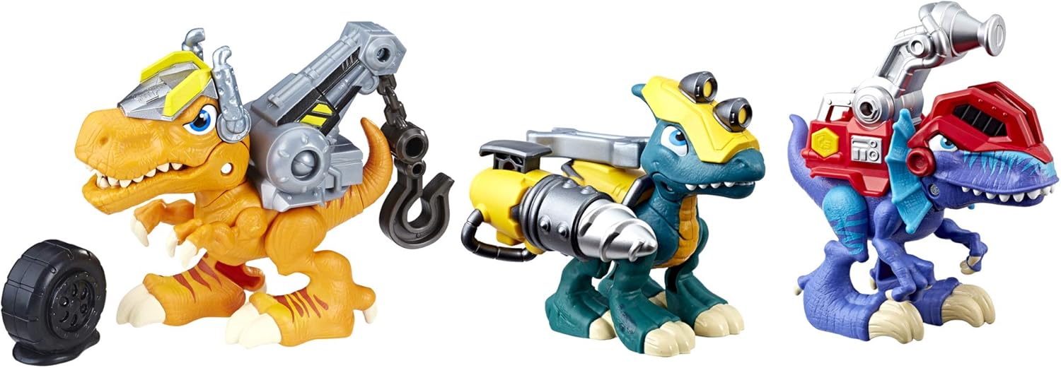 Amazon.com: Chomp Squad Playskool Dino Bundle, Dinosaur Toy 3-Pack with ...