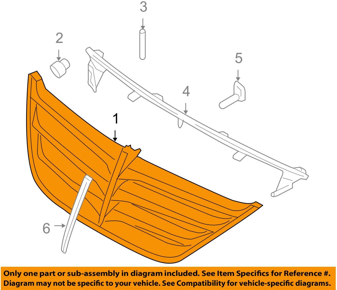 Amazon.com: Genuine Hyundai 86351-3M110 Radiator Grille: Automotive