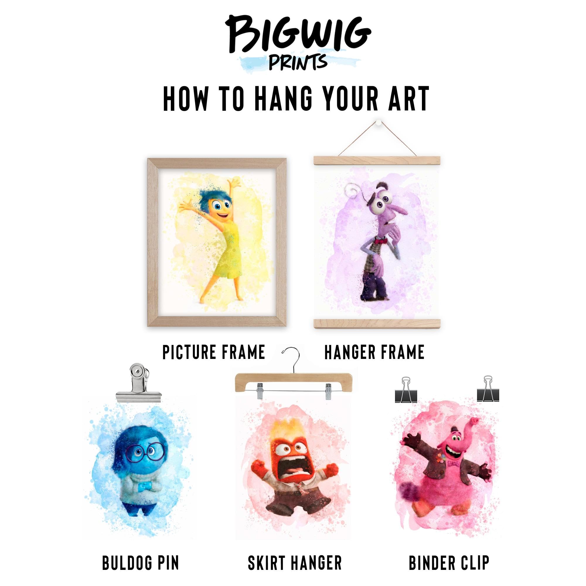 Mua BigWigPrints Inside Out Poster - Inside Out Characters Joy Sadness ...