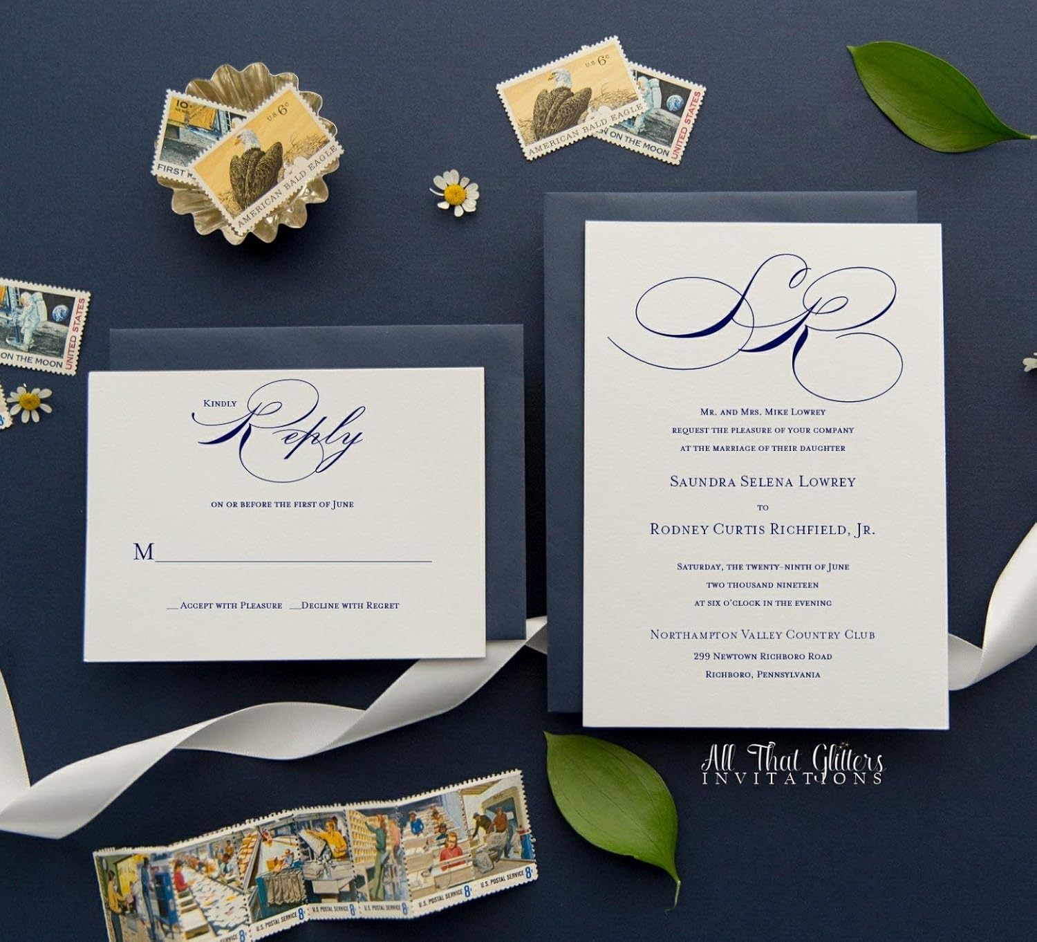 Amazon Cheap Elegant Wedding Invitations With Monogram Personalized Invitations With 