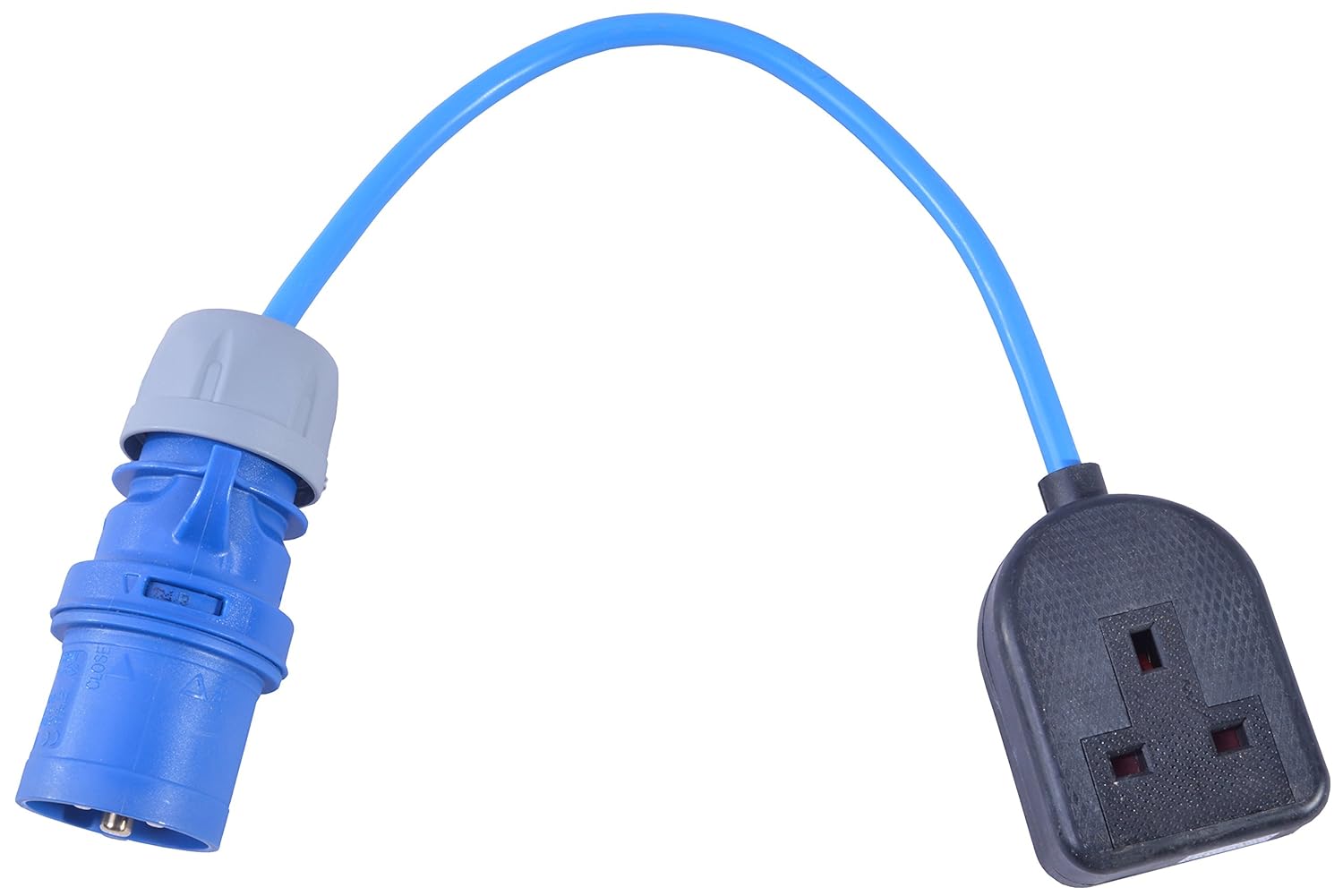 Fly Lead Converter 240V 16 AMP to 1 Gang Socket 16A to: Amazon.co.uk ...