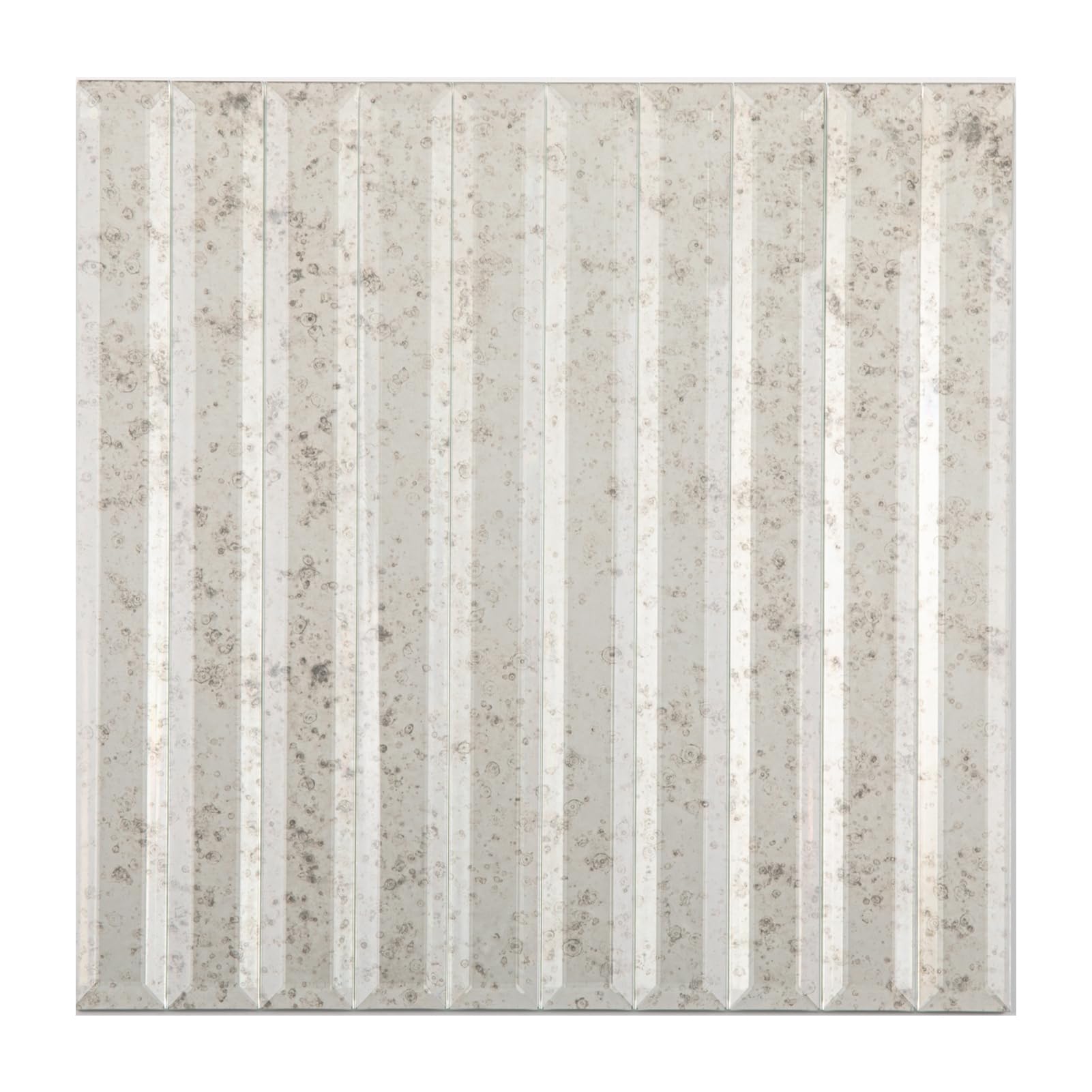 Diflart Peel and Stick Beveled Mirror Backsplash Tile, Light Antique ...