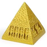 Amazon.com: VOSAREA Egyptian Pyramid Statue Mini Resin Pyramid Figurine ...