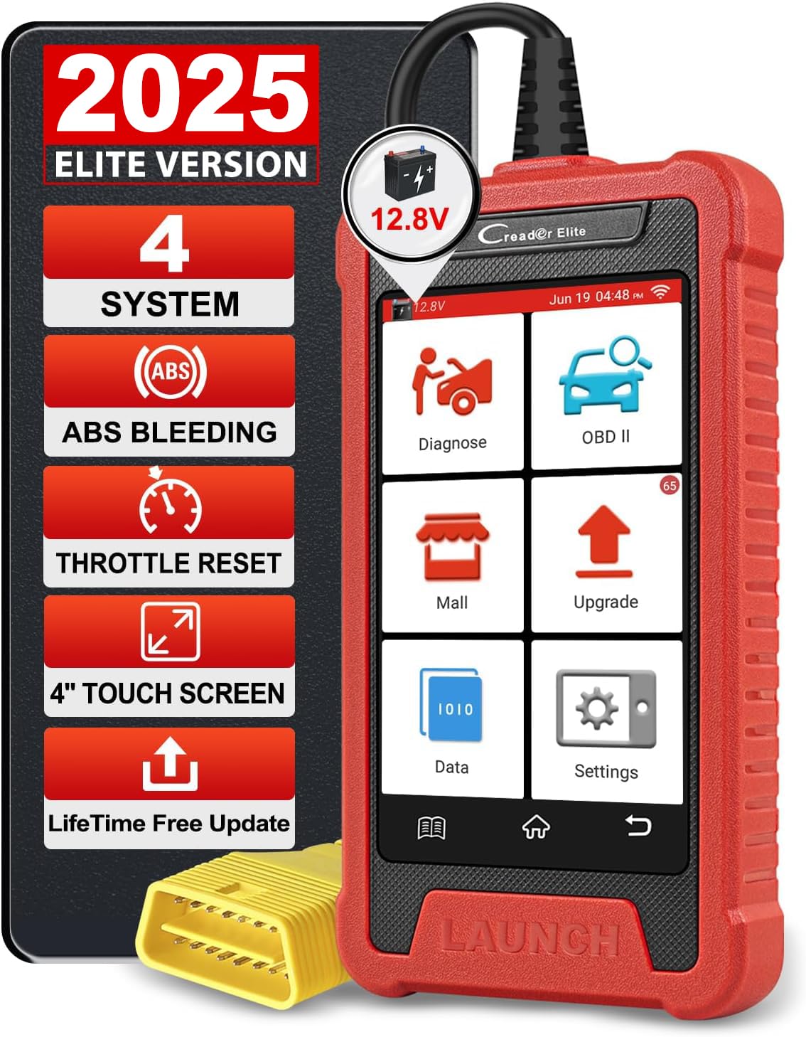 LAUNCH Elite ABS Bleeding Scan Tool,Engine Transmission ABS SRS OBD2 ...