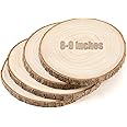 Amazon.com: Large Unfinished Wood Slices for Centerpieces 4 pcs 8-9 ...
