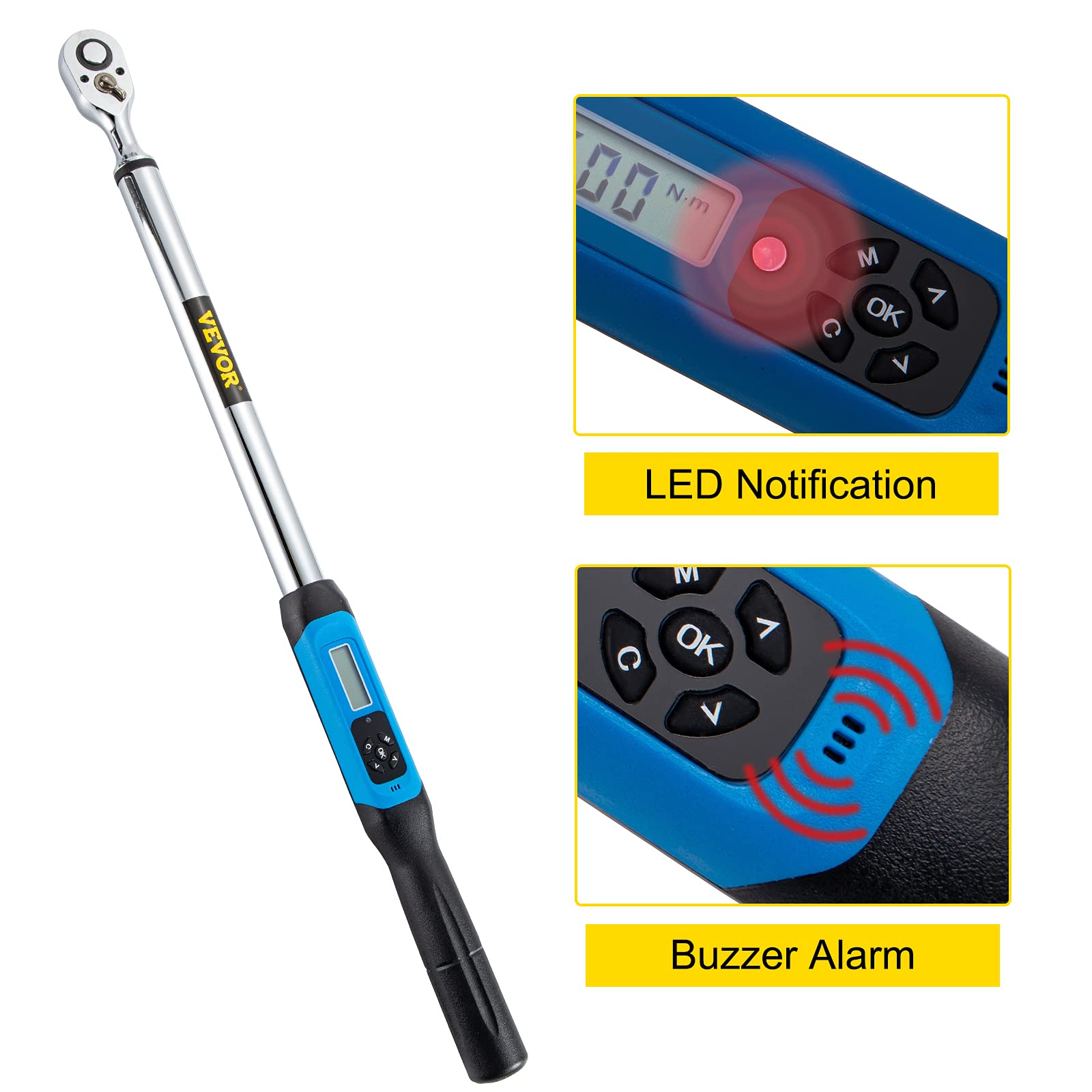 Mua VEVOR Digital Torque Wrench, 1/2" Drive Electronic Torque Wrench ...