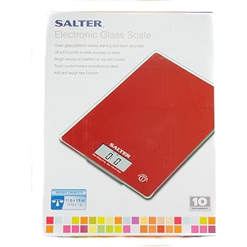 Amazon.com: Salter Electronic Glass Scale (Red): Kitchen & Dining