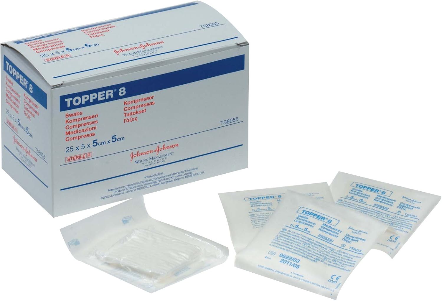 Topper Sterile Swabs 5cm x 5cm (25×5) – BigaMart