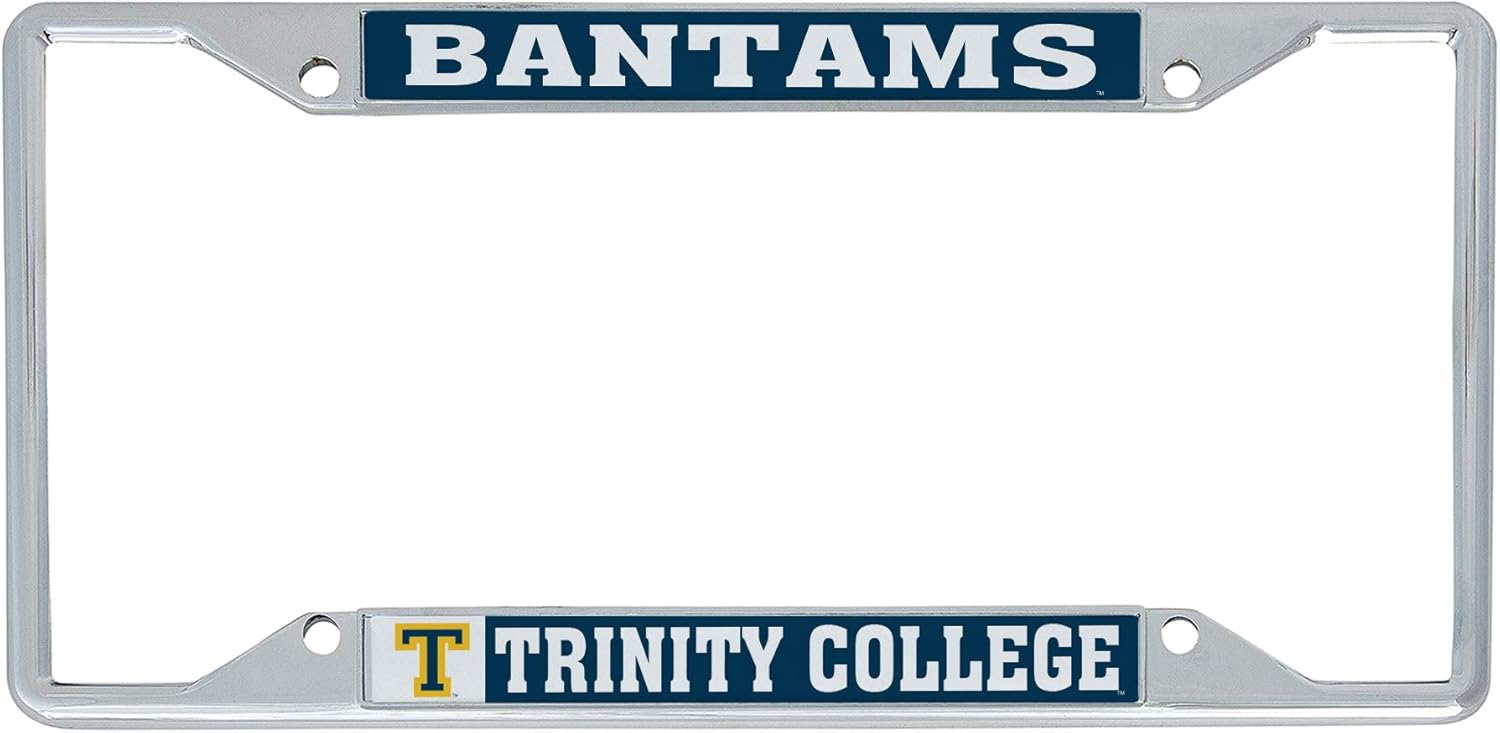 Amazon.com: Trinity College Bantams Metal License Plate Frame for Front ...
