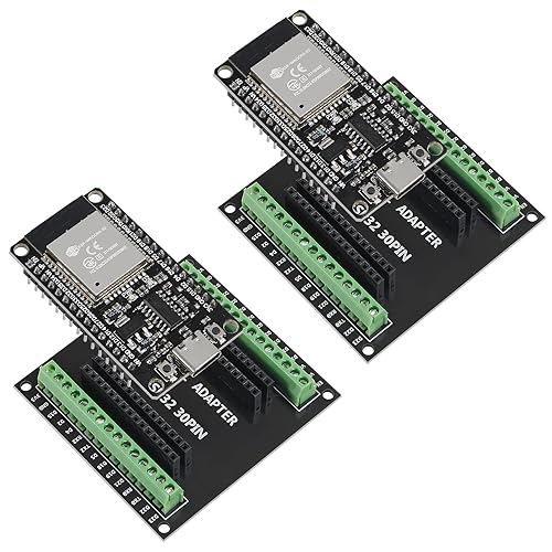2 Sets Type-C ESP-WROOM-32 ESP32 ESP-32S Development Board CP2102 WiFi ...