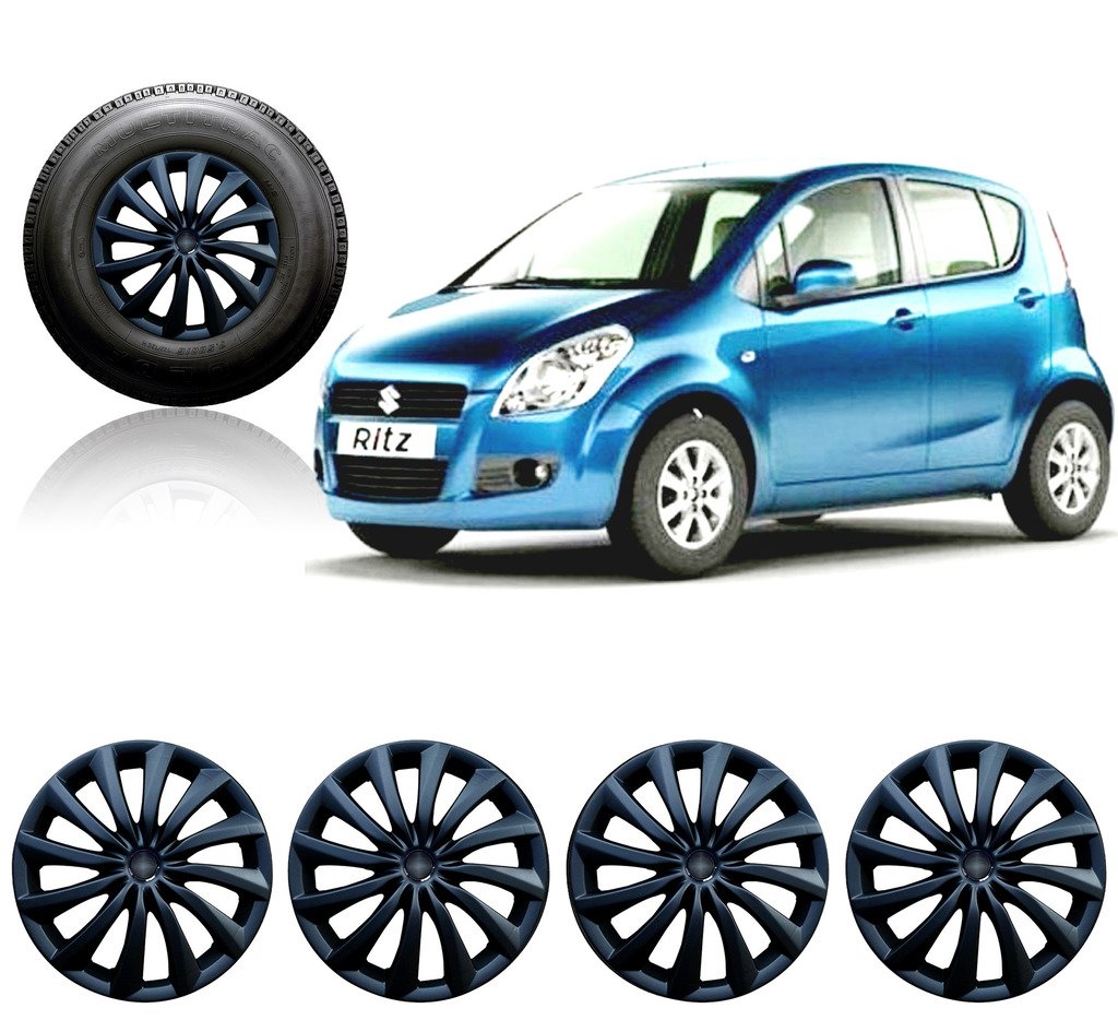 Autopearl 14-inch Car Wheel Cover Cap for Ritz (Black, Medium, Set of 4 ...
