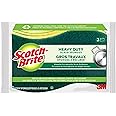 Amazon.com: Scotch-Brite MMMHD3 Heavy Duty Scrub Sponge, Yellow & Green ...