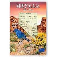 Amazon.com : NEVADA STATE MAP postcard set of 20 identical postcards ...