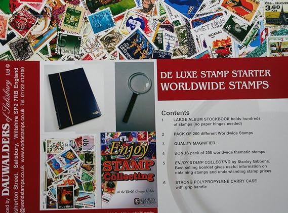 Dauwalders Deluxe Stamp Collecting Starter Kit - Worldwide Stamps plus ...