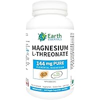 Earth Essentials Magnesium L-Threonate Magtein 2,000 mg per serving144 ...