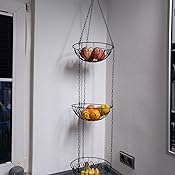 Chefarone Obstkorb zum Aufhängen - 130cm Küchenampel für mehr Platz auf ...