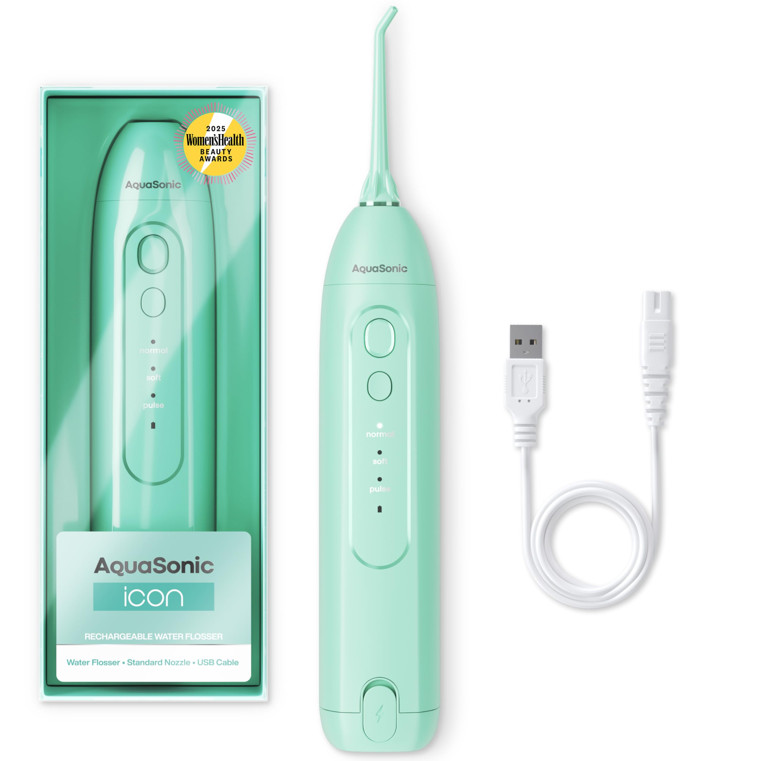 AquaSonic Icon Water Flosser for Teeth – Cordless Rechargeable Oral ...