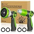 Amazon.com : AUTOMAN Garden Hose Nozzle - 2 Pack, Thumb Control Sprayer ...
