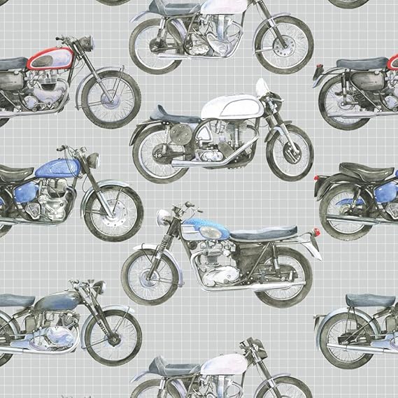 Motorbike Motorcycle Gift Wrapping Paper, 2 Sheets and Tags: Amazon.co ...