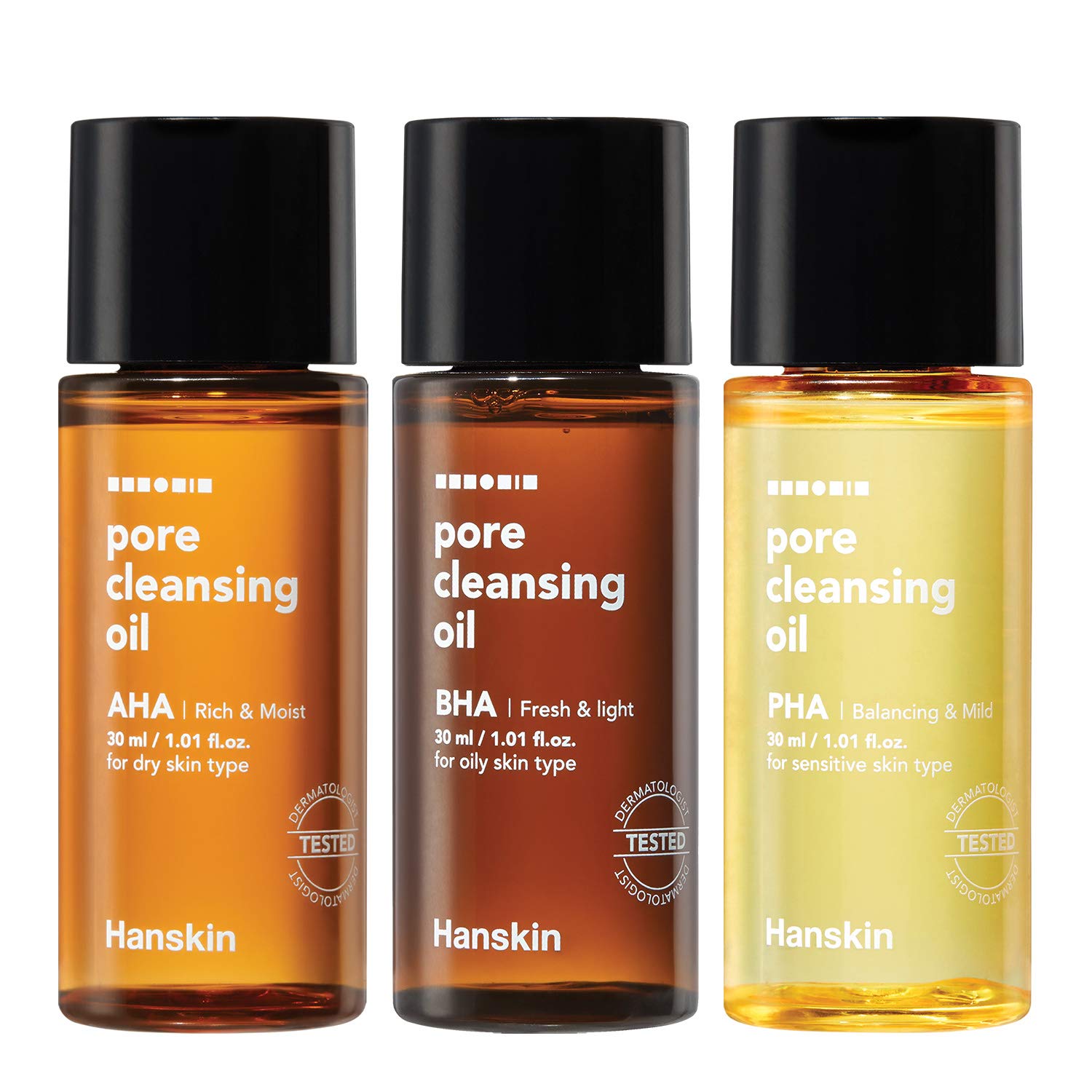 Amazon.com: Hanskin PHA/BHA/AHA Pore Cleansing Oil, Sample Trial Size ...