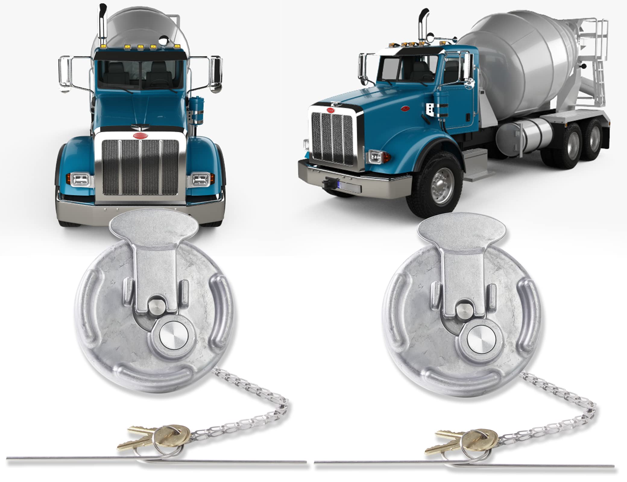 MIKODA 2 Pack Locking Diesel Fuel Cap Lever Style Compatible with ...