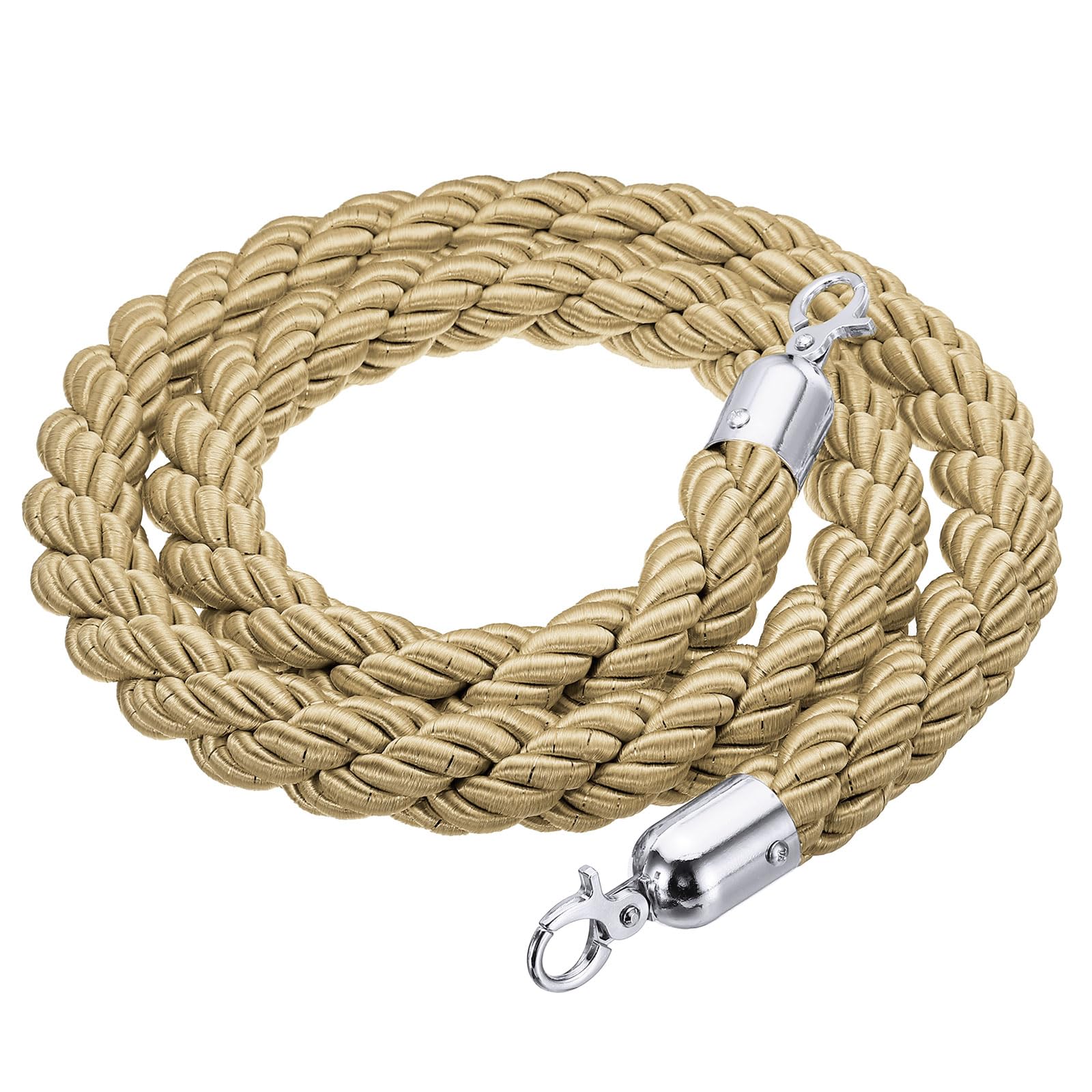 PATIKIL Stanchion Rope, 1.5m/5Ft Barrier Rope Twisted Post Ropes with ...