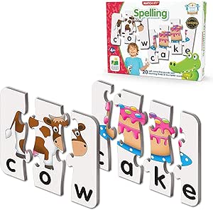 Amazon.com: The Learning Journey: Match It! - Spelling - 20 Piece Self-Correcting Spelling ...