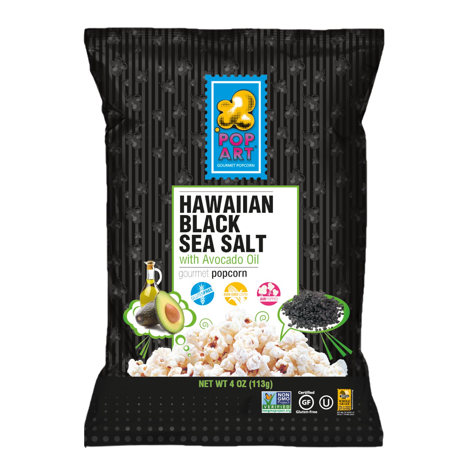 Amazon.com: Pop Art Snacks - Nori Sesame (4.5oz bag) - Vegan Pre Cooked ...