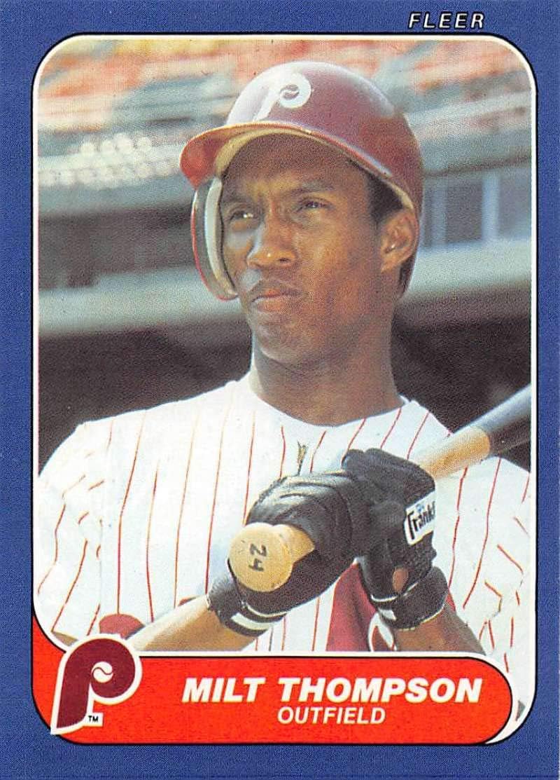 Amazon.com: 1986 Fleer Update Baseball #U-114 Milt Thompson ...