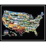 Amazon.com : Scratch Off Map of The United States Travel Map - Scratch ...