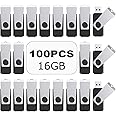 Amazon.com: TOPESEL 100PCS 16GB Bulk USB 2.0 Flash Drive Swivel Memory ...