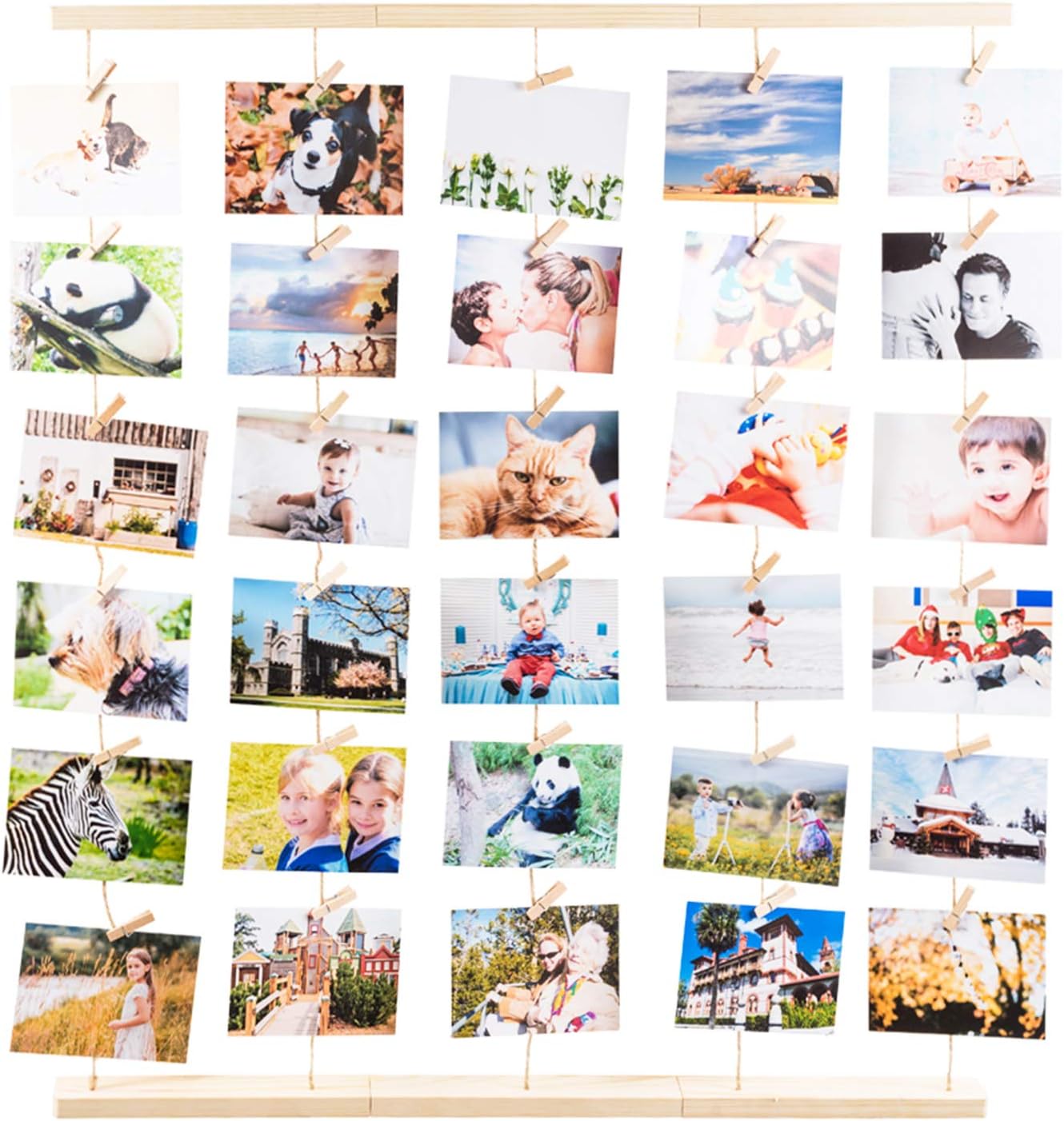 MOVEONSTEP Bilderrahmen Hangit Fotowand Collagenbilderrahmen Fotoleine ...