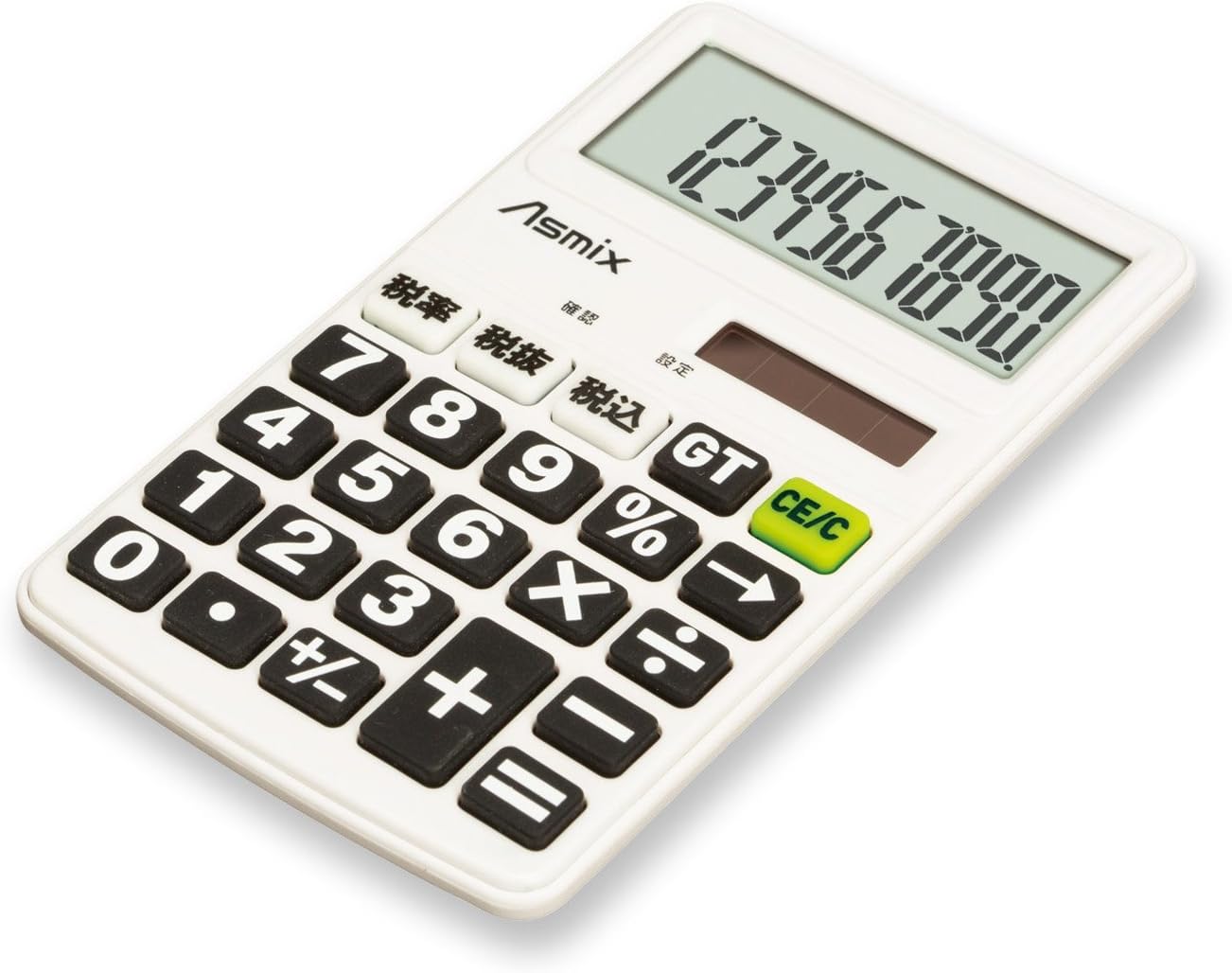 Amazon | アスカ Asmix ビジネス電卓ポケット フラットタイプ C1011W ホワイト | 文房具・オフィス用品 | 文房具・オフィス用品