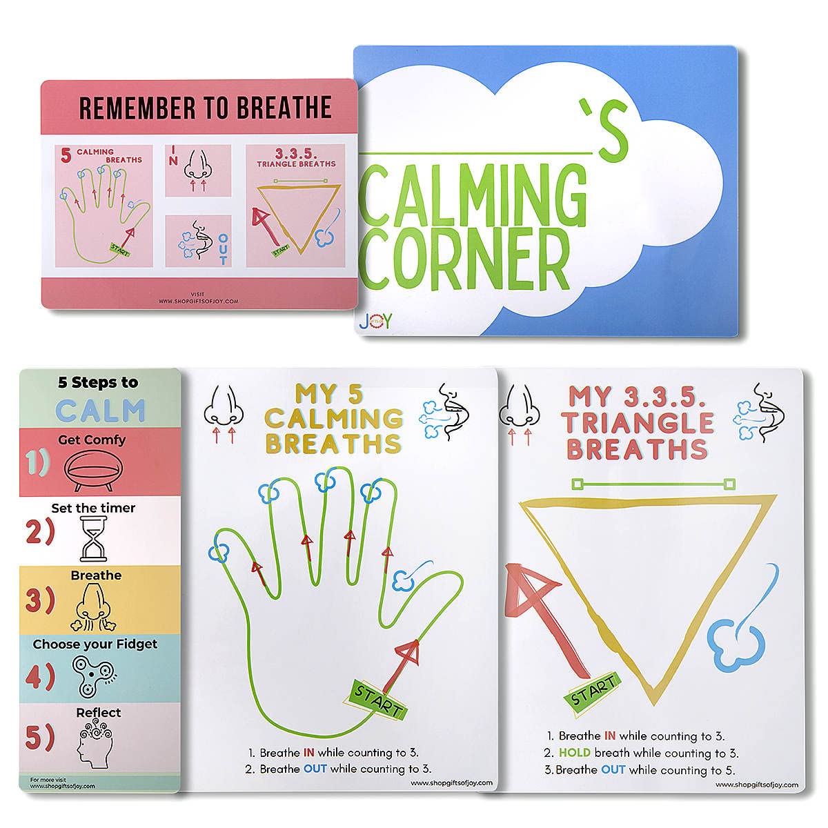 Mua PreK to 5th Calm Corner Kit Visuals, Dry Erase Board, Feelings ...