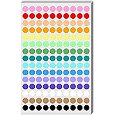 Amazon.com: 2100 Pack - 0.4" Colored Dot Stickers, Small Round Circle ...