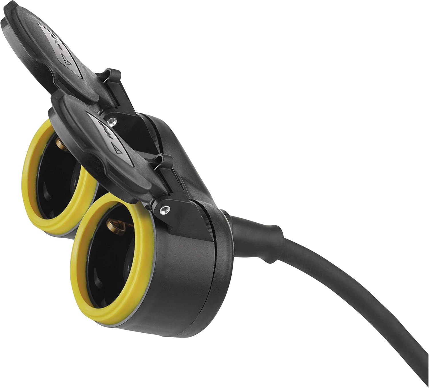 EMOS extension cable with 2 Schuko sockets, 15m, double extension, 2 ...