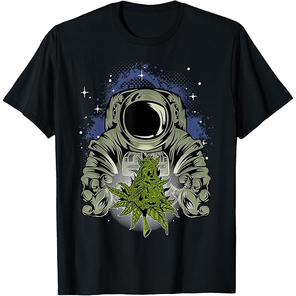 Astronaut In Space With Weed