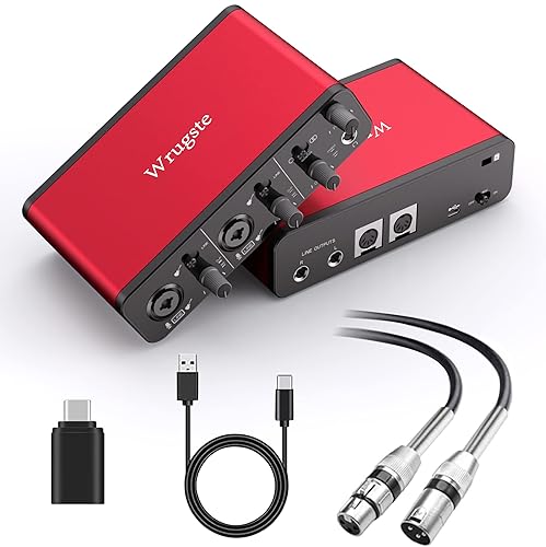 USB Audio Interface with MIDI Inputs/Output Ports(24Bit/96kHz)+48V ...