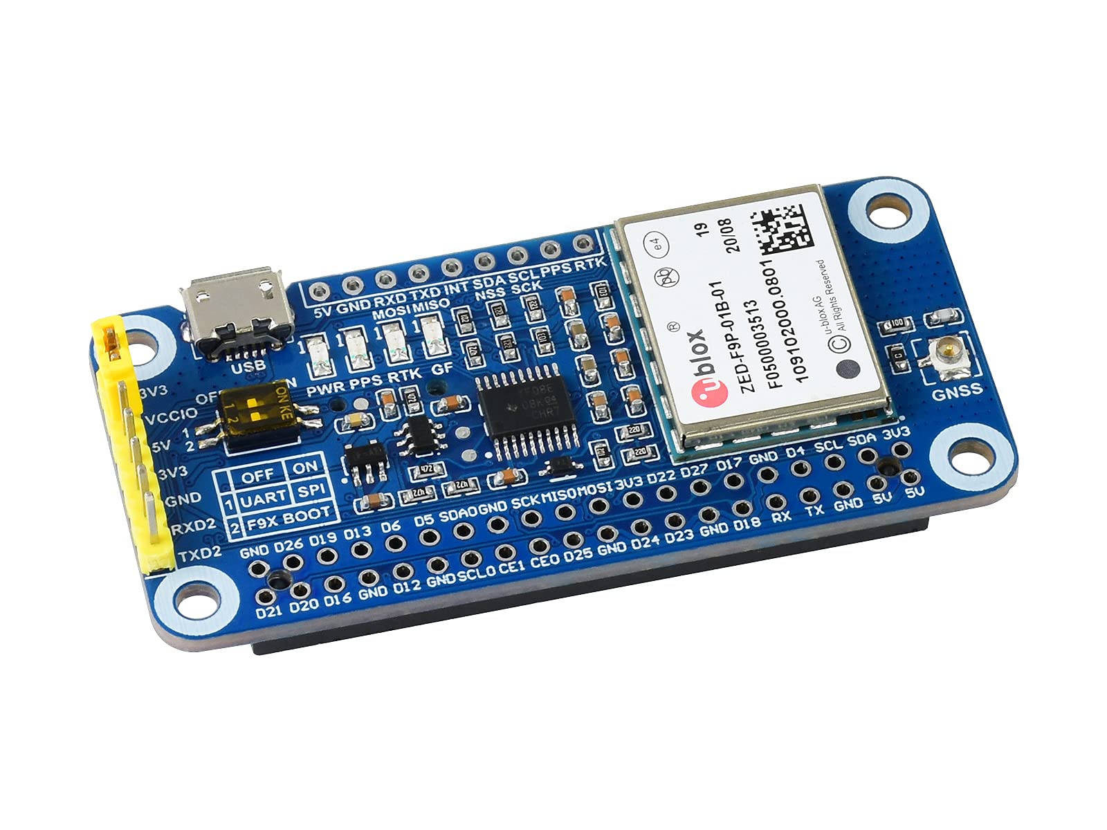 Mua Waveshare ZED-F9P GPS-RTK HAT for Raspberry Pi and Jetson Nano ...