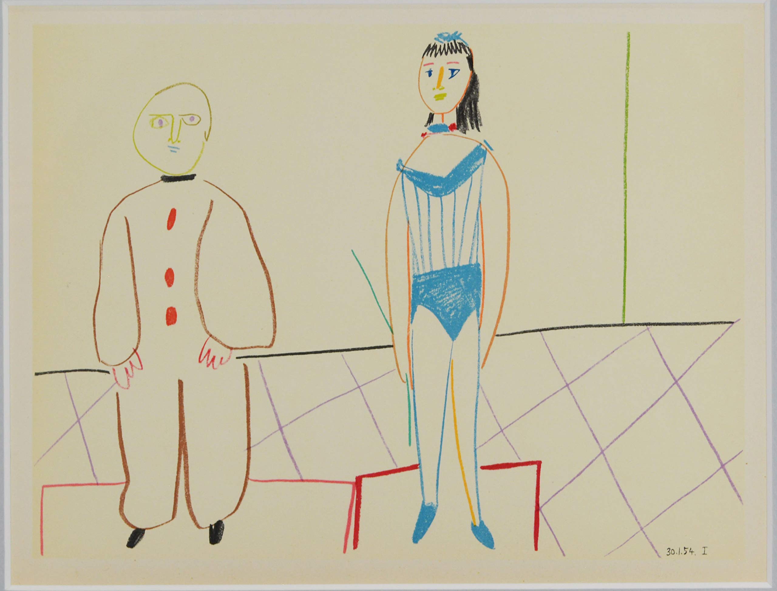 Mua Pablo Picasso "From Human Comedy X " Painting Print Lithograph ...