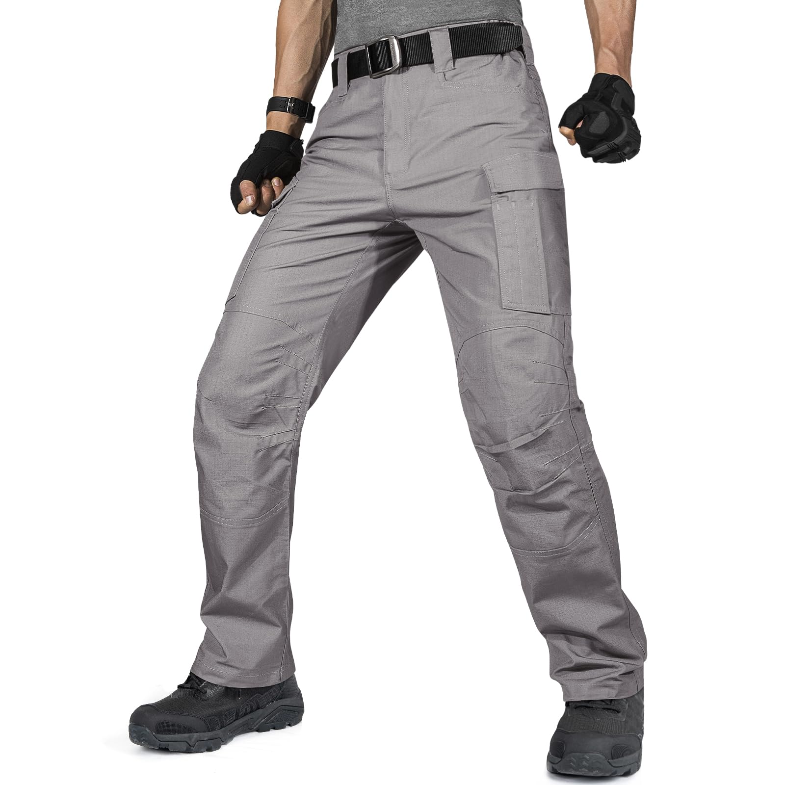 FREE SOLDIER Men's Water Resistant Pants Relaxed Fit Tactical Combat ...