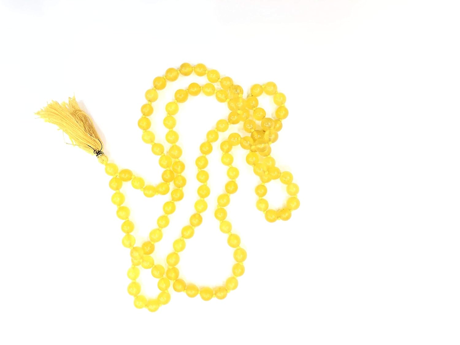 Buy Solitaire GEMS Mala Yellow Sapphire Yellow Mala, Guru Graha Mala ...