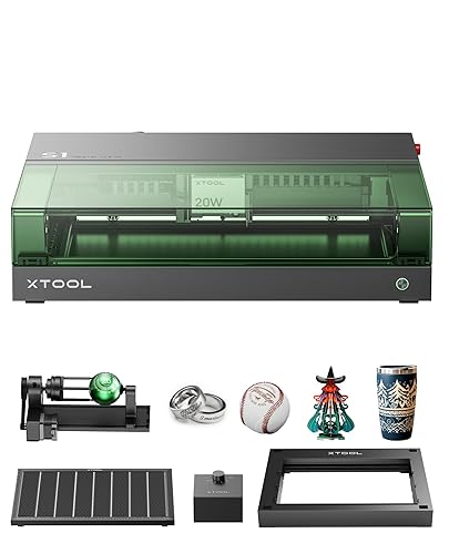 xTool S1 20W Laser Engraver Rotary Kit, Contains xTool S1 20W, RA2 Pro ...