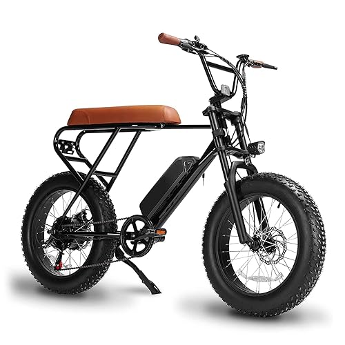 City Cruiser Electric Bike, 4'' Wide Tires, Shimano 6-Speed E-Bike ...