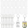 Amazon.com: 30pcs Metal Sublimation Keychain Blanks,Sublimation Blanks ...