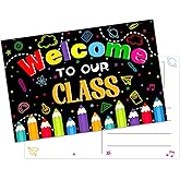 Amazon.com : Confetti Welcome to Our Class Postcard 30Pcs Back to ...