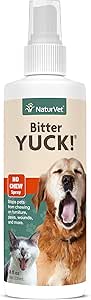 NaturVet Bitter Yuck! No Chew Spray for Dogs and Cats, 8 oz Liquid ...