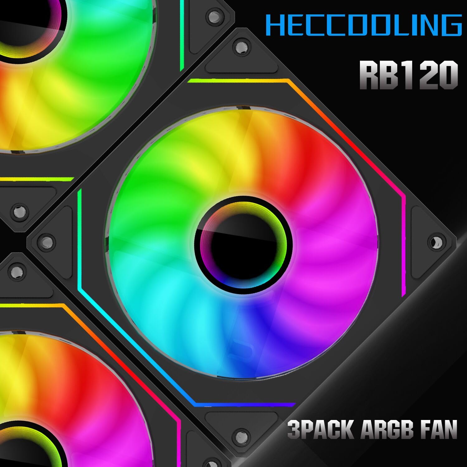 Mua ARGB Fans 120mm PWM Fans 3PACK PC RGB Fans, RB120 PC PWM RGB Fans ...