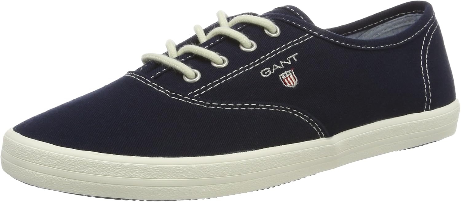 Amazon.com | GANT Shoes Women's New Haven Low-Top Sneakers, Blue ...